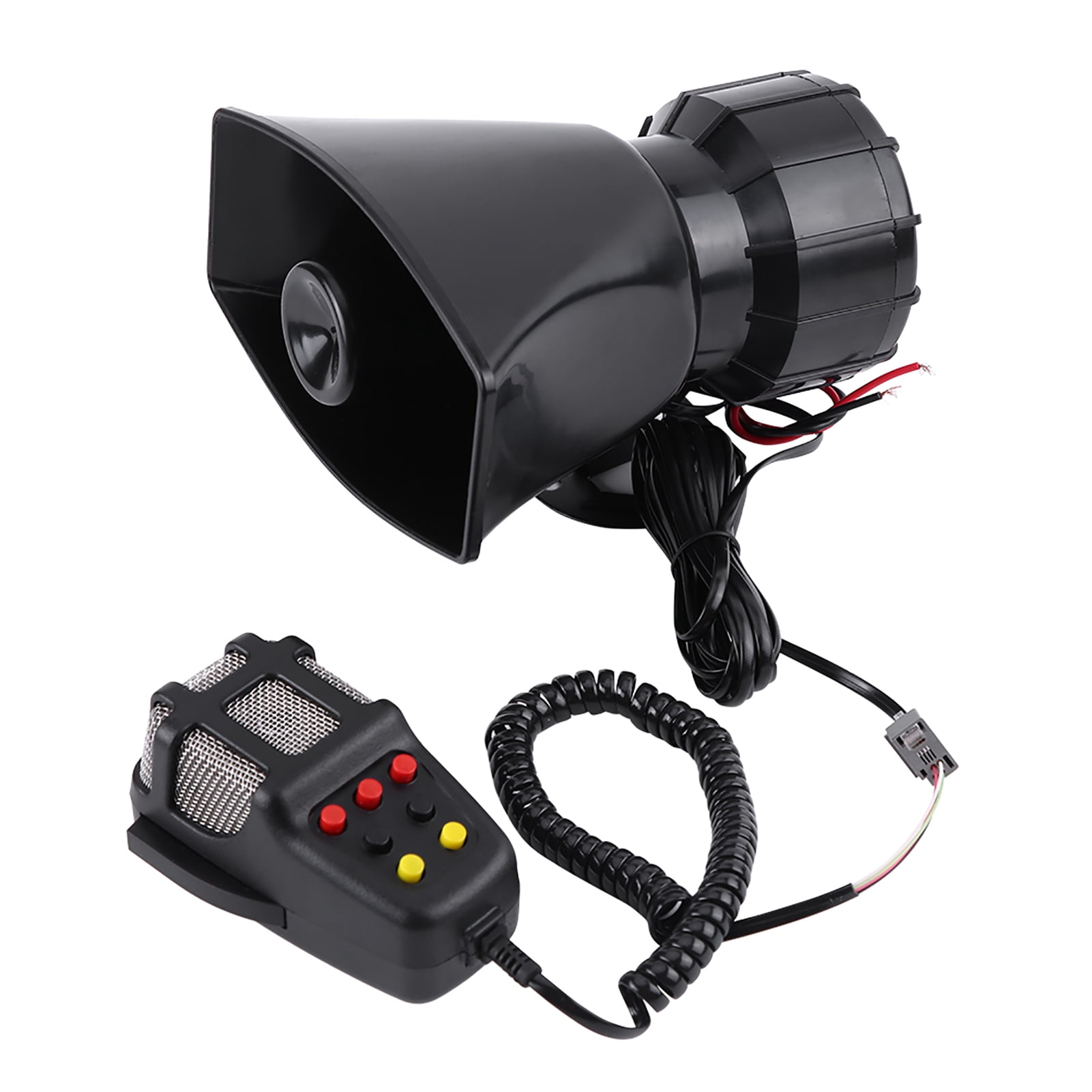 Altavoz de audio para automóvil, 7 sonidos fuertes, sirena de bocina ...