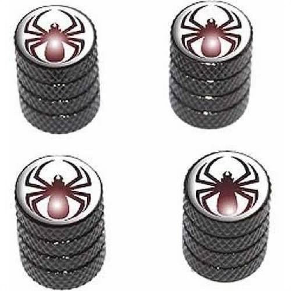 Spider Black Spiderman Tire Rim Wheel Aluminum Valve Stem Caps ...