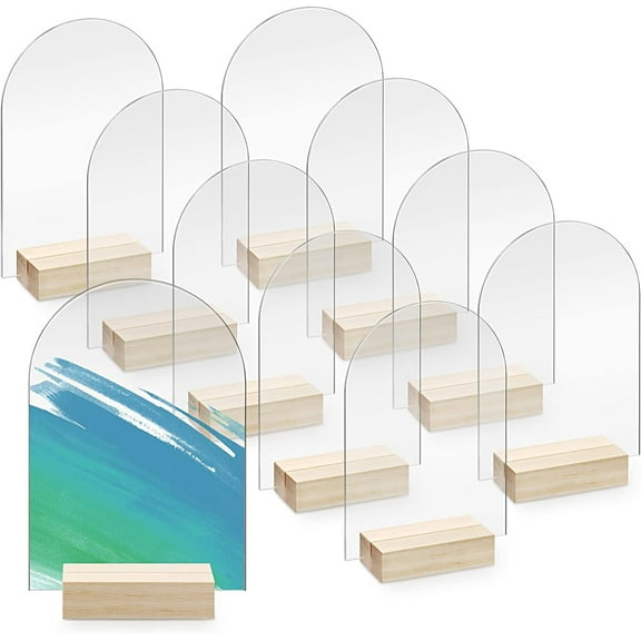 25 Pack Clear Acrylic Arch Signs, DIY Table Numbers for Weddings ...