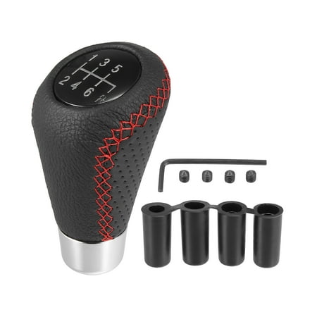 Black Universal 6 Speed Car Gear Lever Shifter Manual Stick Shift Knob ...