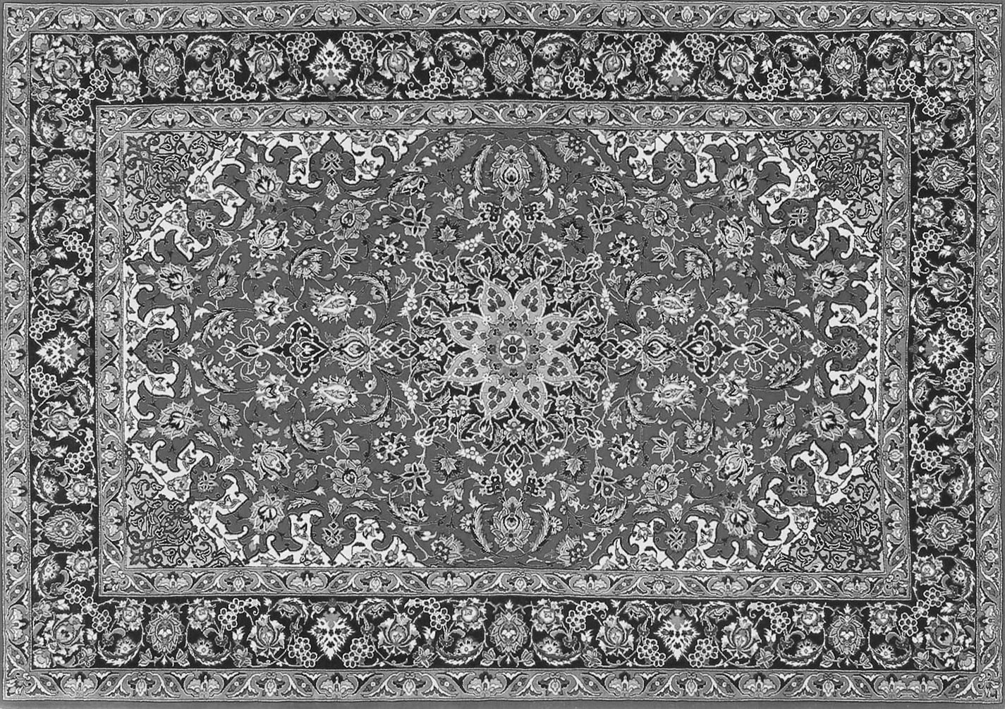 Ahgly Company Indoor Rectangle Medallion Gray Traditional Area Rugs, 2 ...