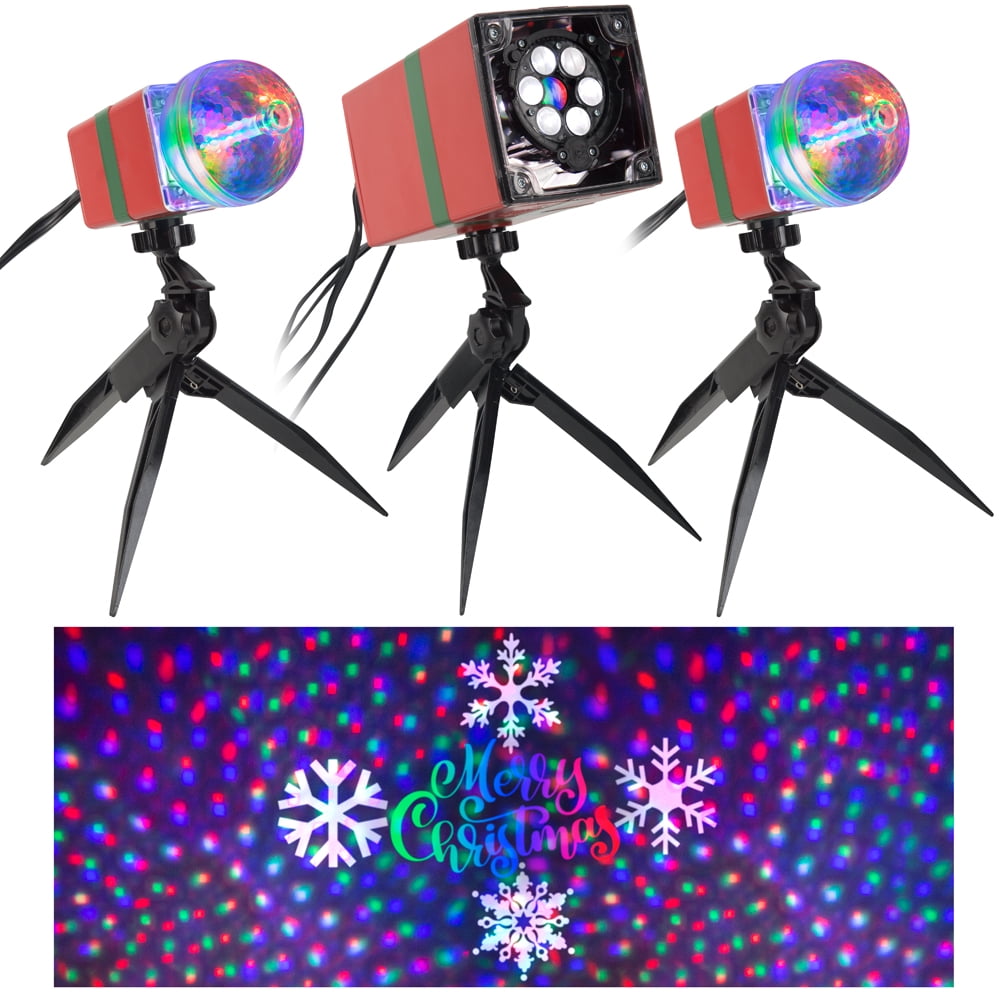 Christmas Lightshow Projection LightSync with Sound Star Spinner (RGB ...