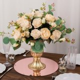 BalsaCircle 10 Plastic 13" Rose Gold Mirror Decorative Round Charger ...