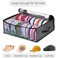4 Pack Hat Storage for Baseball Caps, Non-woven Wide Hat Organizer ...