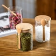 ACDANC 2026 New Glass Jars with Bamboo Lids&Spoon,17 Oz Coffee Sugar ...