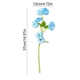 AURIGATE Artificial Morning Glory Flower Stem, 14.57 in, Assorted ...