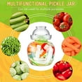 2 Pcs Glass Fermentation Jar: 1.5L, Traditional Pickle Pot, Airlock Lid ...