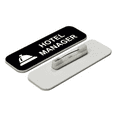 Hotel Manager (Bell) 1 x 3" Name Tag/Badge, Black, (3 Pack) - Walmart.com
