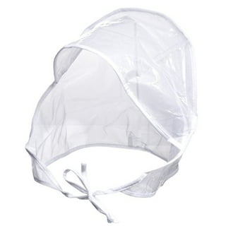 Premium Waterproof Rain Bonnet Hat with Full Cut Visor & Netting - Stay ...