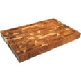 Extra Large Solid Teak Butcher Block ”x” End Grain Cutting Board with ...