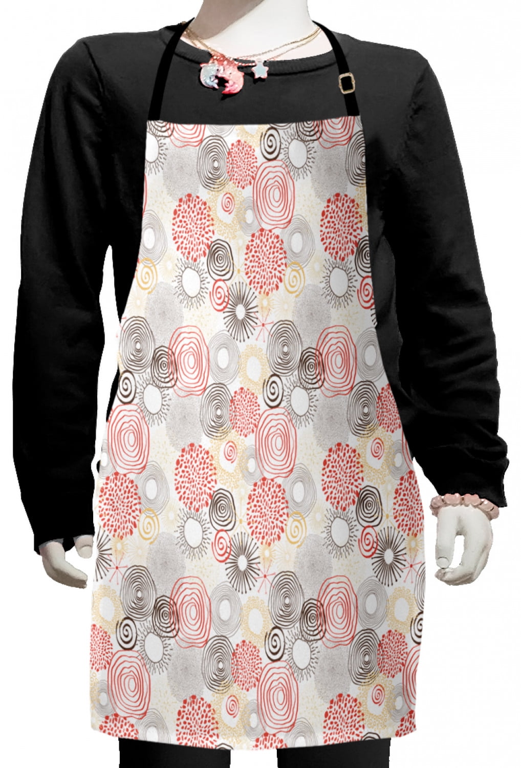 Abstract Kids Apron, Scribble Style Motifs and Random Line Doodle on ...