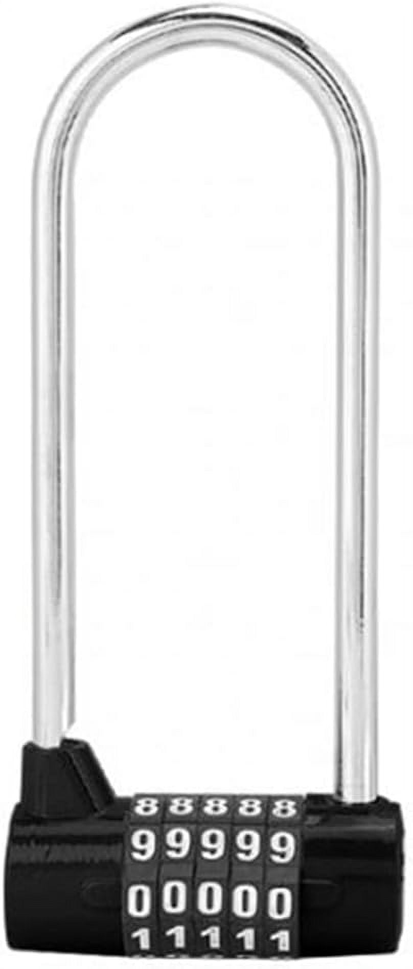 Combination Lock, 5 Digit Combination Padlock, 116mm Long Flexible ...