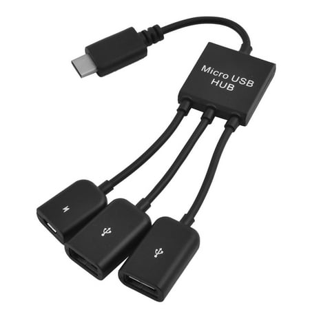 Android Tablet Pc Male to 3x Types USB Female OTG Adapter Converter ...