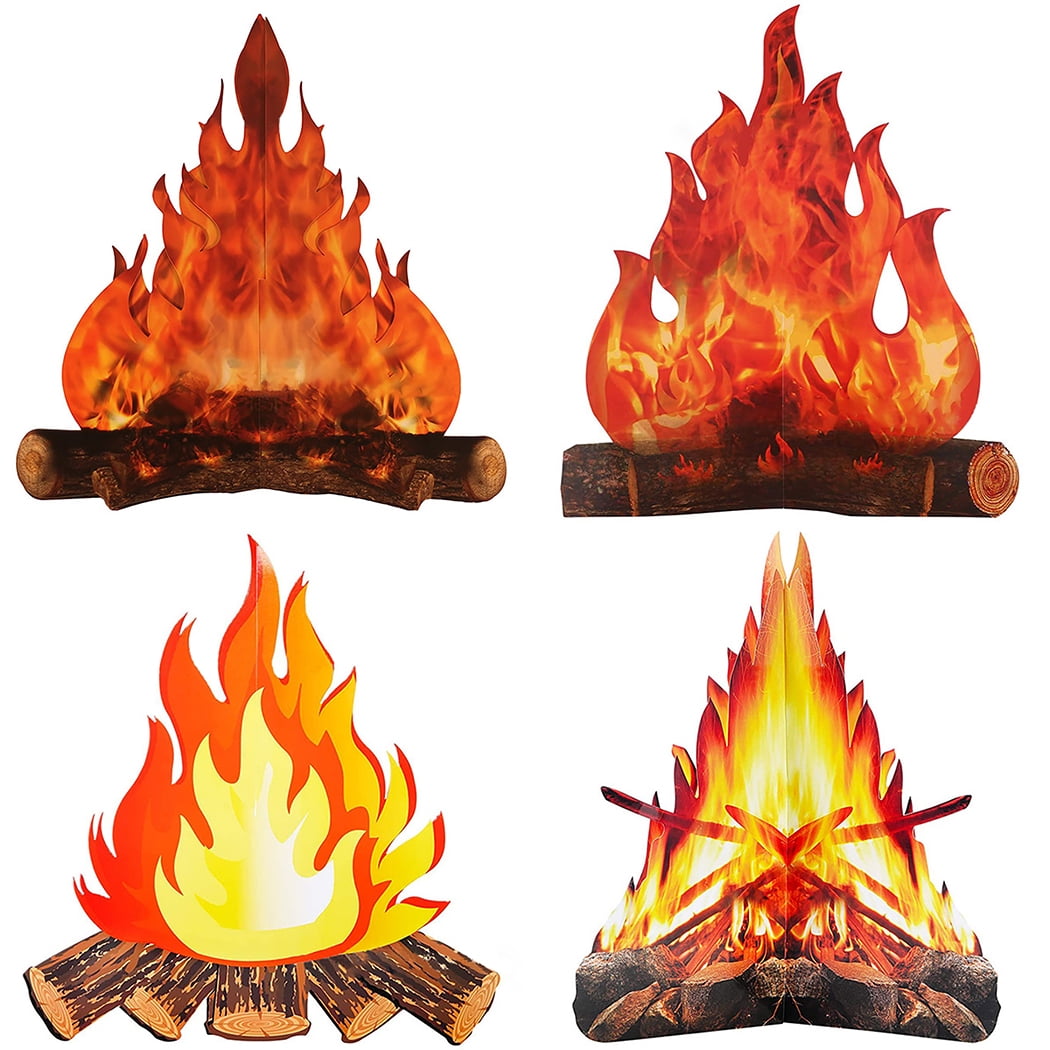 Click here for Nobrand Faux Flame Fire 3d 4pcs Decorative Campfir... prices