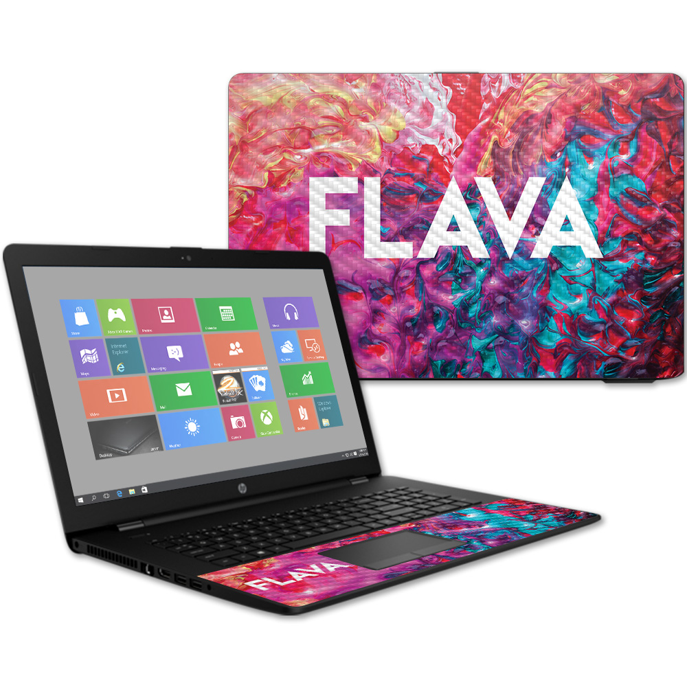 Carbon Fiber Skin Decal Wrap Compatible With HP 17t Laptop 17.3" (2017 ...