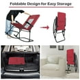 Costway Heavy Duty Folding Rocker, Portable Outdoor Adult Rocking Chair ...