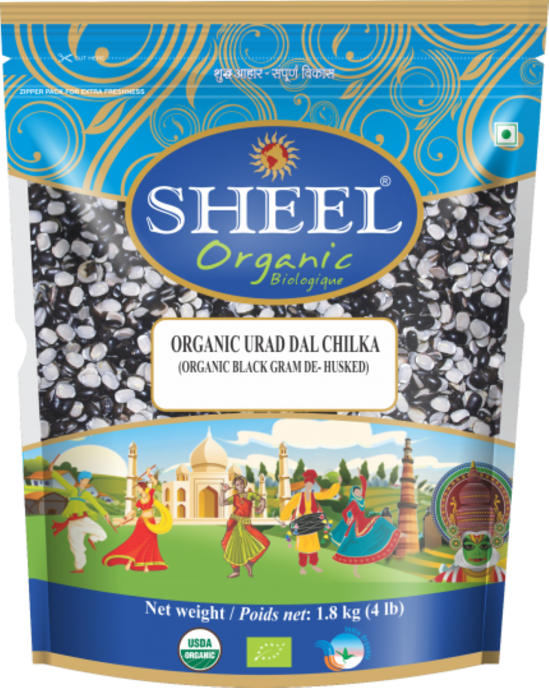 Sheel Organic Husk Black Gram / Urad Dal Chilka - 4 lbs - Walmart.com