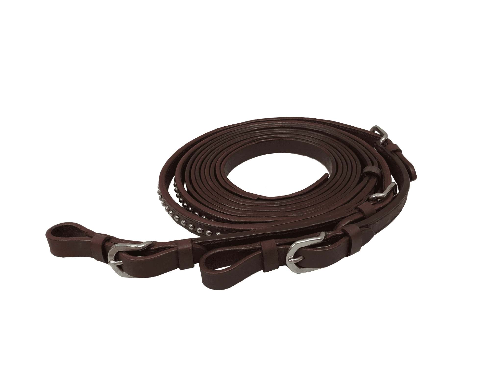 Tahoe Tack Silver Texas Star Leather Western Horse Split Reins with ...