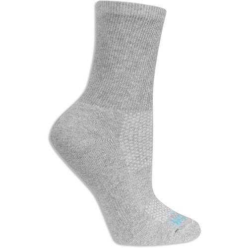 Ladies Breathable Crew Sock With Arch Support - 3 Pair - Walmart.com