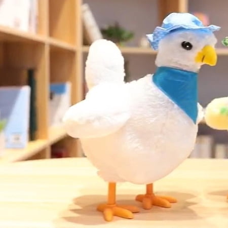 JOYWEI A Hen Funny Chicken Toy Laying Eggs Plush Electric Music Dancing ...