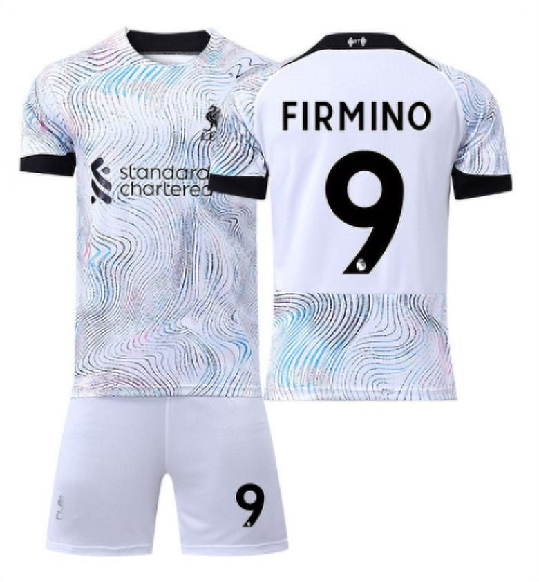 Liverpool away Soccer Jersey, Boys Girls Football Jersey, No.9 FIRMINO ...