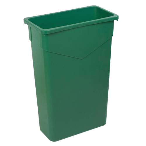 Carlisle TrimLine Polyethylene Rectangle Food Waste Container Green, 23 ...