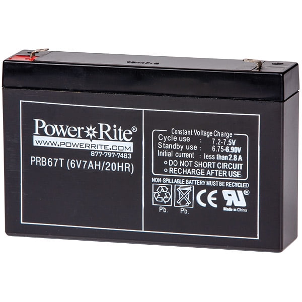 Power Rite Battery, 6V, 7 Ah (2 Unit) - Walmart.com