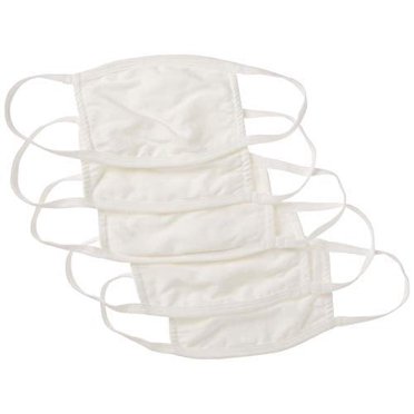 Cotton 3D Washable Face Mask / Reusable Facial Cover #White 4ea SET ...