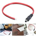 DC5521 Supply 5.5mmx2.1mm Male Power Pigtail 14AWG Bare Wire Open End ...