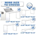 Acrylic Risers, 20 Pcs 4 Set Display Stands, Clear Rectangular Risers ...