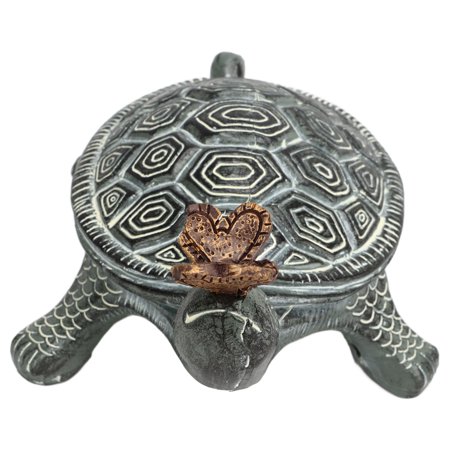 Turtle Butterfly Garden Statue Resin Fade Proof Weather Resistant ...