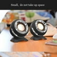 Computer USB-Power Speakers， Mini Desktop Speakers with HiFi Sound ...