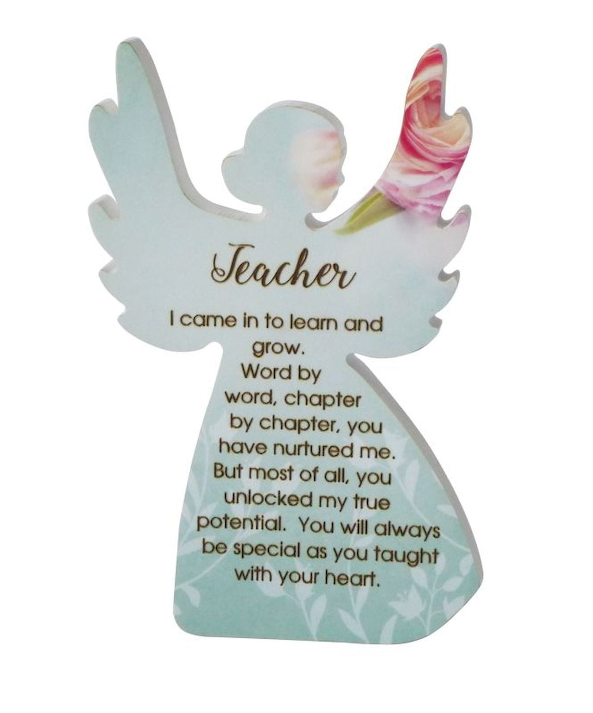 Heavenly Rose Angel With Saying - Teacher Plaque - Walmart.com