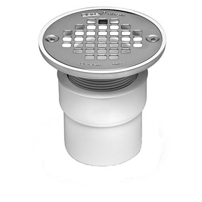 Oatey 42235 PVC Drain with Round Stainless Steel Screw, Tite Strainer ...