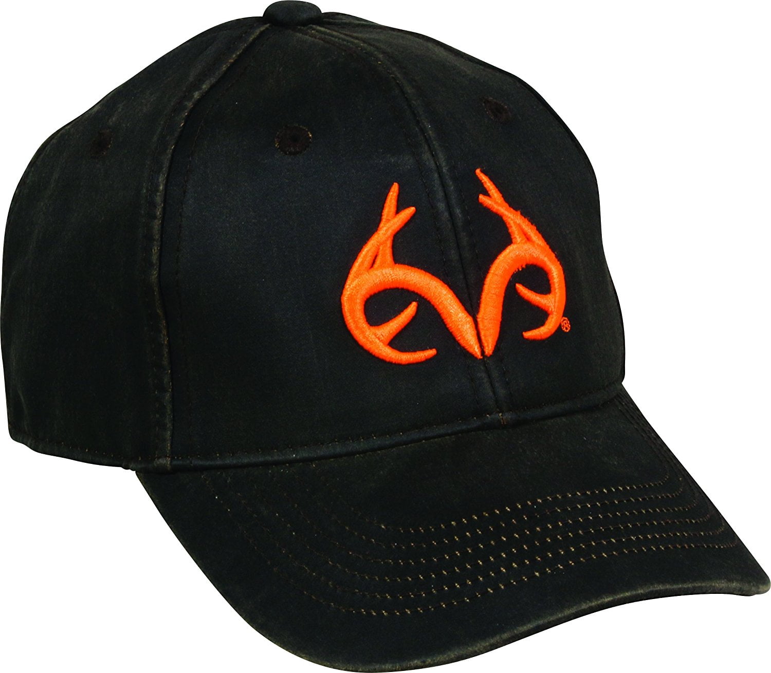 Outdoor Cap Men's Realtree Blaze Logo Weathered Cap, Brown, One Size ...