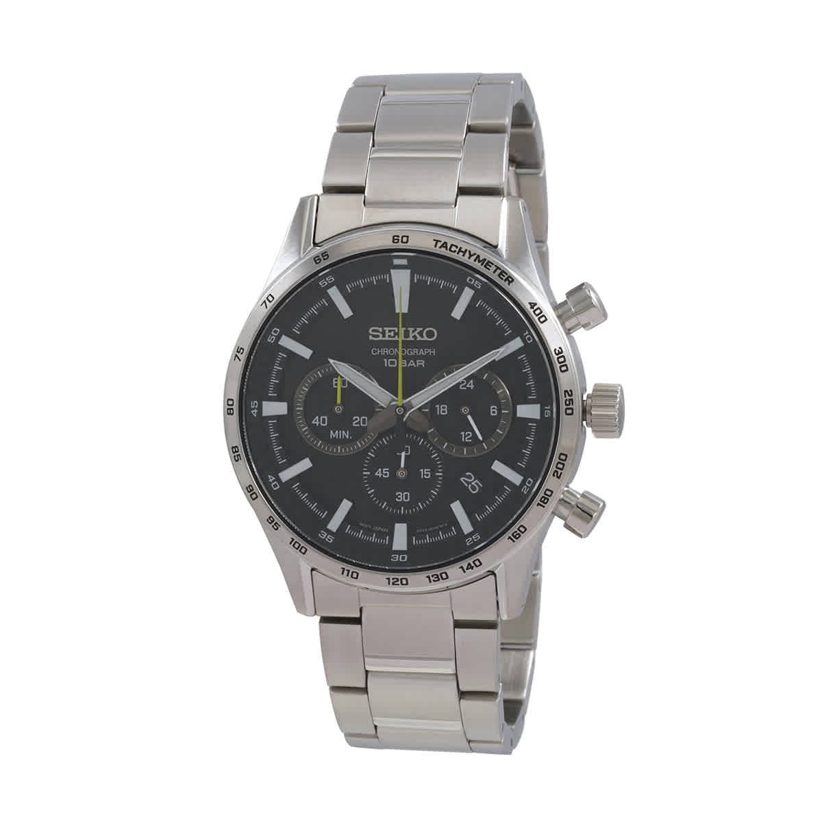 Seiko Chronograph Quartz Black Dial Men's Watch SSB413P1 - Walmart.com