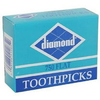 Diamond Classic Long Bulk Regular Round Toothpicks, 800 Count Wood ...