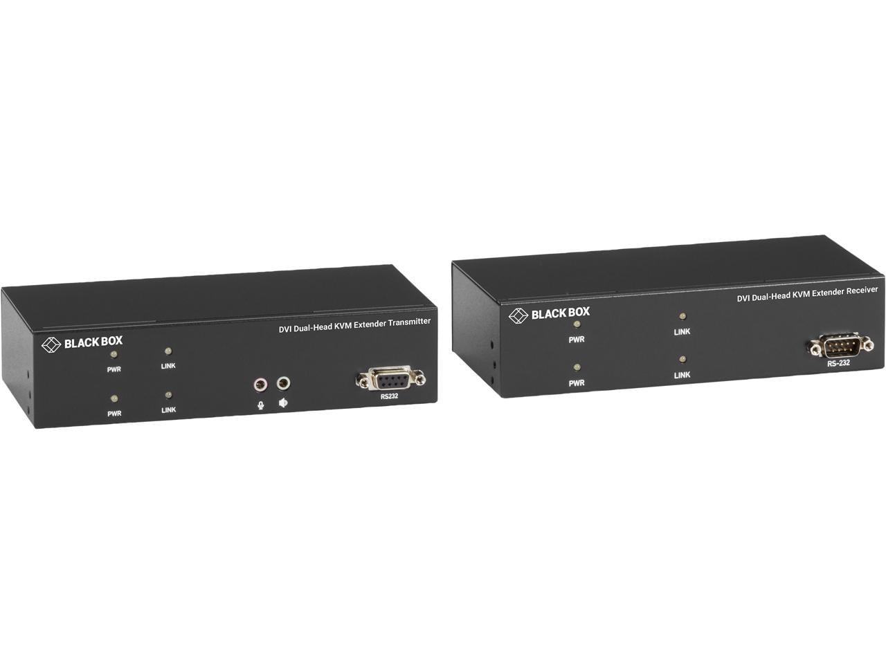 Black Box KVX Series KVXLCF-200 KVM Extender over Fiber - Dual-Head ...