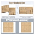 Acacia Wood Deck Tiles 12x12, Interlocking Outdoor Flooring, Patio ...