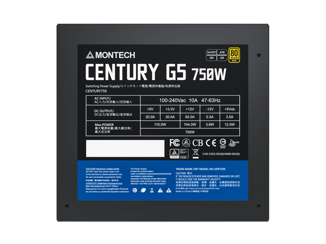 Montech CENTURY G5, 750 Watt, ATX 3.0 & PCIe Gen 5 Philippines | Ubuy