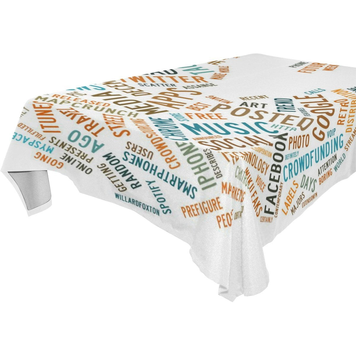 POPCreation Text Combination Figure Tablecloth 60x120 inches - Walmart.com