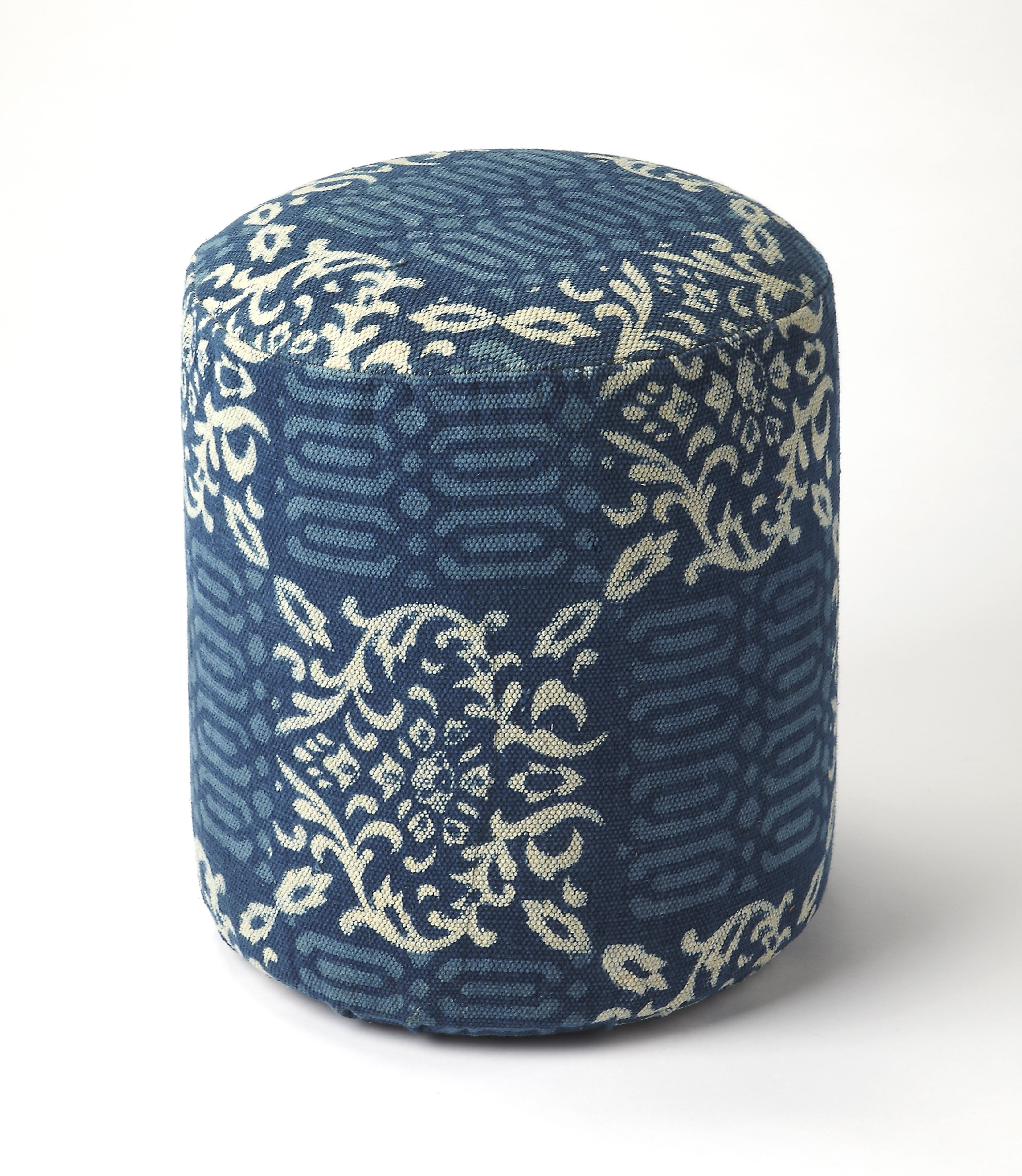 Butler Samode Blue Pouffe 3376291 - Walmart.com