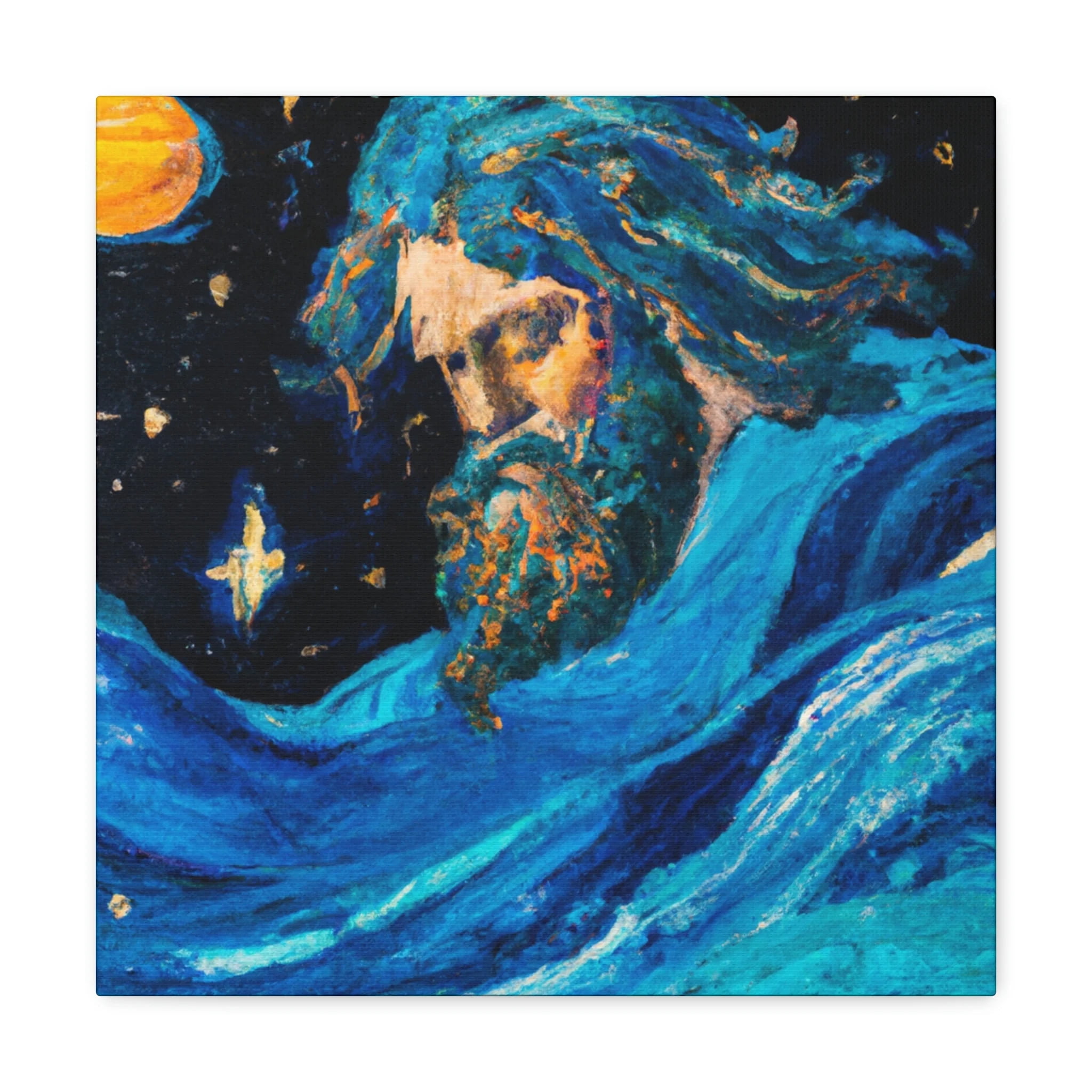 Neptune's Aqueous Majesty - Canvas - Walmart.com