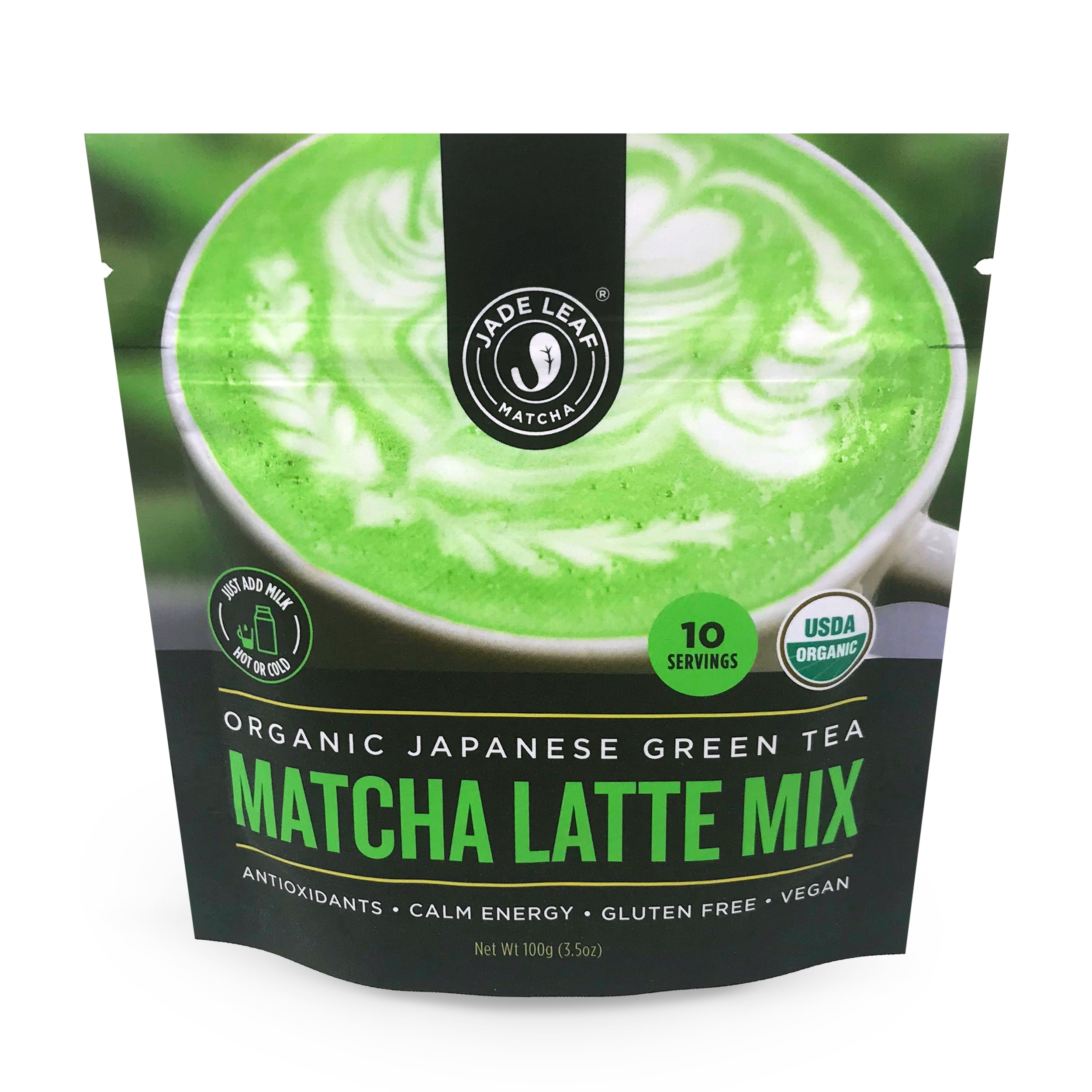 Jade Leaf Matcha, Organic Japanese Matcha Latte Mix, Powdered Tea, 3.5 ...