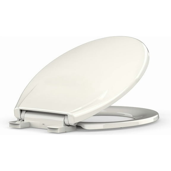 Toilet Seat Slow Close, 310 Elongated Round - Bone Color; Durable ...