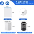 Exceptional Value 360 Count 1 Gallon 1.2Mil White Drawstring Mini Trash ...