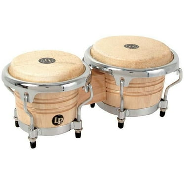 GP Percussion Pro-Series Tunable 6"/7" Bongos, Natural - Walmart.com