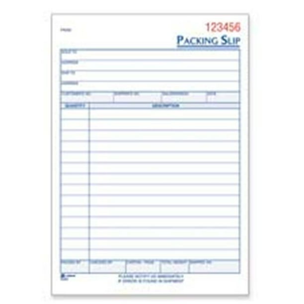 Adams Business Forms ABFT5082 Packing Slip Book- 3-Part- .50in.x5-.50in ...