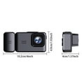 Dash Cam Wifi 1080p Fhd Car Driving Recorder Front And Inside Two Lens