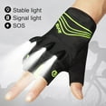 Savior Heat LED Flashlight Fishing Gloves Men Half Finger Cycling ...